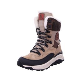 Rieker Sport Stiefelette Damen Gr&ouml;&szlig;e 41 beige / schwarz Winterschuhe