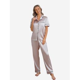 Cupshe Pyjama 'CAA10A4C002GG' Damen Gr&ouml;&szlig;e XS champagner Winterkleid