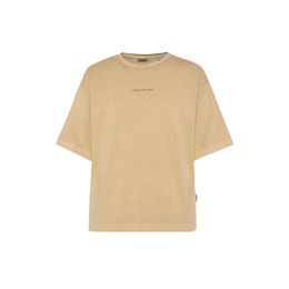Senses.the Label T-Shirt TEC:LA Oversized mit gewaschener Optik Damen Gr&ouml;&szlig;e XXL cognac