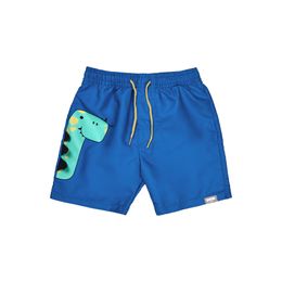 Sterntaler Badeshorts 'Dino' Jungen Gr&ouml;&szlig;e 128 aqua / royalblau / gelb