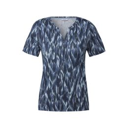 Cecil Shirt Damen Gr&ouml;&szlig;e L navy / hellblau
