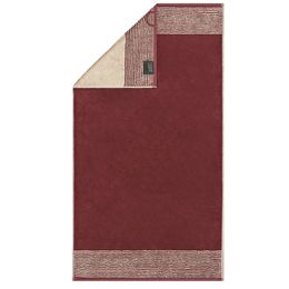 Caw&ouml; Caw&ouml; Duschtuch Herren Gr&ouml;&szlig;e 80x150cm sand / bordeaux