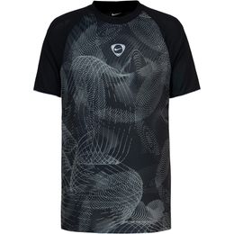 Nike Funktionsshirt 'Academy+' Herren Gr&ouml;&szlig;e XL grau / schwarz / wei&szlig;