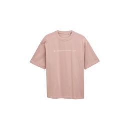 Tom Tailor Denim T-Shirt Herren Gr&ouml;&szlig;e L ros&eacute; / wei&szlig;