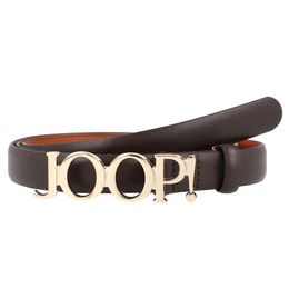 JOOP! G&uuml;rtel Damen Gr&ouml;&szlig;e 90 dunkelbraun / gold