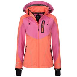 Rock Creek Jacke Damen Gr&ouml;&szlig;e M grau / orange / dunkelpink
