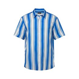 Men Plus Hemd Herren Gr&ouml;&szlig;e 5XL himmelblau / wei&szlig;