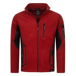 Rock Creek Fleecejacke Herren Gr&ouml;&szlig;e XXXL rot / schwarz