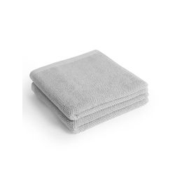 Herzbach Home Handt&uuml;cher Spa 50x100 in 2er SET, Fl&auml;chengewicht 525 gsm Herren Gr&ouml;&szlig;e 50x100 cm grau