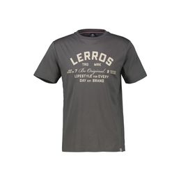 Lerros T-Shirt Herren Gr&ouml;&szlig;e XL grau / wei&szlig;