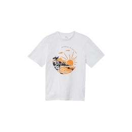 s.Oliver Shirt Jungen Gr&ouml;&szlig;e 170/176 dunkelorange / schwarz / wei&szlig;