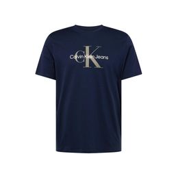 Calvin Klein Jeans T-Shirt 'Hero' Herren Gr&ouml;&szlig;e M navy / rauchgrau / wei&szlig;