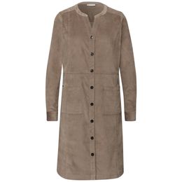 Street One Kleid Damen Gr&ouml;&szlig;e 44 dunkelbeige Winterkleid