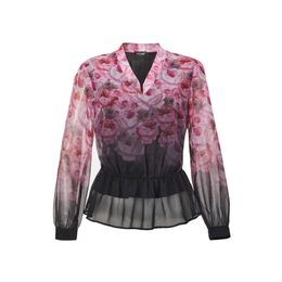 GOLDNER Bluse Damen Gr&ouml;&szlig;e S lila / schwarz