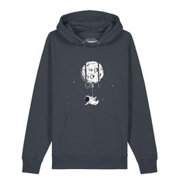 Watapparel Sweatshirt 'Funny Spaceman' Herren Gr&ouml;&szlig;e XXL anthrazit / wei&szlig;