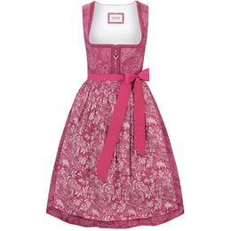 Stockerpoint Dirndl 'Karoline' Damen Gr&ouml;&szlig;e 34 himbeer / wei&szlig;
