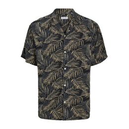 Jack & Jones Jack & Jones Button Up Shirt 'JJEJeff Tropical' male Black size XL