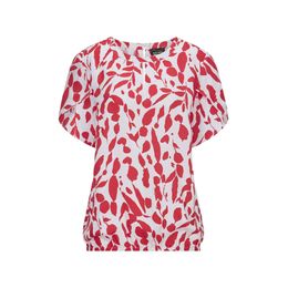 GOLDNER Bluse Damen Gr&ouml;&szlig;e M/L rot / wei&szlig;