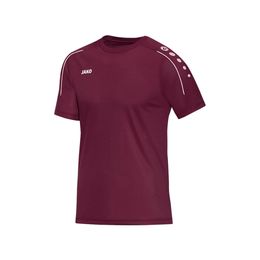 Jako Funktionsshirt 'Classico' Herren Gr&ouml;&szlig;e M aubergine / wei&szlig;