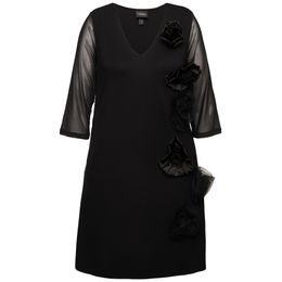 Ulla Popken Kleid Damen Gr&ouml;&szlig;e 46/48 schwarz Winterkleid