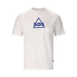 SOS T-Shirt 'Kvitfjell' Herren Gr&ouml;&szlig;e S wei&szlig;