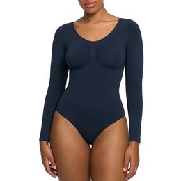 Cfab By Creamy Fabrics Shapingbody 'Bodysuit Sculpting Shapewear Longsleeve mit String' Damen Gr&ouml;&szlig;e XXXL marine