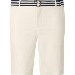 CHARLES COLBY Shorts 'Baron Trent' Herren Gr&ouml;&szlig;e 26 creme / navy / wei&szlig;