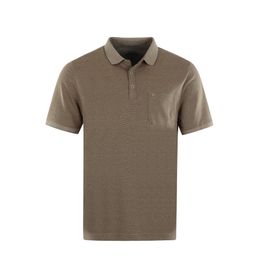 Hajo Poloshirt Herren Gr&ouml;&szlig;e L/XL hellbraun / dunkelbraun
