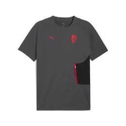 Puma Funktionsshirt 'AC Milan Pumatech' Herren Gr&ouml;&szlig;e XL dunkelgrau / dunkelrot / schwarz
