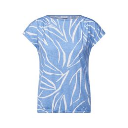 Cecil T-Shirt Damen Gr&ouml;&szlig;e S hellblau / wei&szlig;