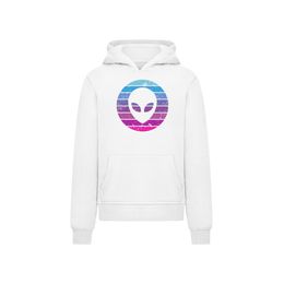 F4NT4STIC Sweatshirt 'Alien Kopf' M&auml;dchen Gr&ouml;&szlig;e 134/140 mischfarben / wei&szlig;