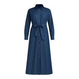 Modamihram Kleid Damen Gr&ouml;&szlig;e 40 blue denim Winterkleid