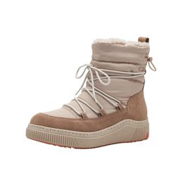 Tamaris Schn&uuml;rstiefelette Damen Gr&ouml;&szlig;e 40 beige / braun Winterschuhe