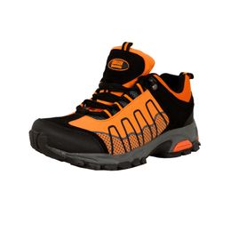 GUGGEN Mountain Sportlicher Schn&uuml;rschuh 'Wandern Trekkingschuhe T002 Wanderschuhe' Damen Gr&ouml;&szlig;e 41 orange / schwarz