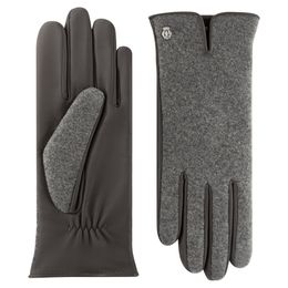 Roeckl Lederhandschuhe 'GR&Uuml;NWALD' Damen Gr&ouml;&szlig;e M/L rauchblau / grau / anthrazit / dunkelgrau