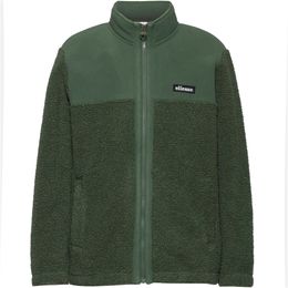 Ellesse Fleecejacke 'Furry' Herren Gr&ouml;&szlig;e L gr&uuml;n / dunkelgr&uuml;n
