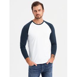 Ombre Shirt Herren Gr&ouml;&szlig;e L marine / wei&szlig;
