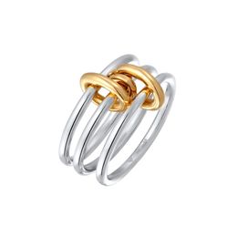 Elli Ring Damen Gr&ouml;&szlig;e 52 gold / silber