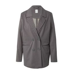 QS Blazer Damen Gr&ouml;&szlig;e 40 grau / wei&szlig;