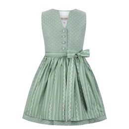 Stockerpoint Dirndl 'Leni' M&auml;dchen Gr&ouml;&szlig;e 110/116 hellgr&uuml;n / wei&szlig;