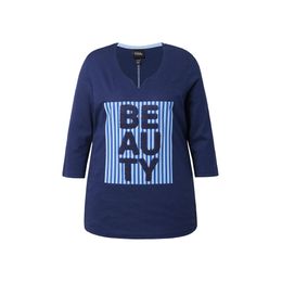 Ulla Popken Shirt Damen Gr&ouml;&szlig;e L/XL blau / dunkelblau