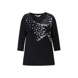 Angel of Style Shirt Damen Gr&ouml;&szlig;e XXL schwarz / silber