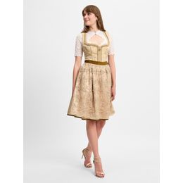Kr&uuml;ger Dirndl Kr&uuml;ger Madl Dirndl Damen Gr&ouml;&szlig;e 40 creme / braun / gold