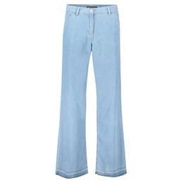 Betty Barclay Casual-Hose mit offenem Saum Damen Gr&ouml;&szlig;e 37/38 blue denim