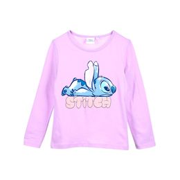 Disney Lilo & Stitch Shirt 'Disney Stitch' M&auml;dchen Gr&ouml;&szlig;e 128 flieder
