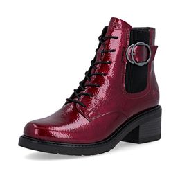 Rieker Stiefelette Damen Gr&ouml;&szlig;e 43 bordeaux / schwarz Winterschuhe