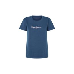Pepe Jeans Shirt ' FIORE ' Damen Gr&ouml;&szlig;e XL dunkelblau / wei&szlig;