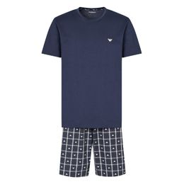 Emporio Armani Pyjama Herren Gr&ouml;&szlig;e M blau / wei&szlig;
