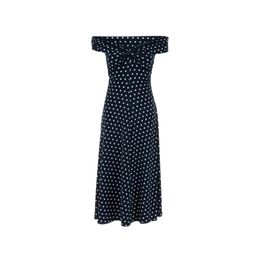 Michael Kors Kleid 'ABITO A POIS' Damen Gr&ouml;&szlig;e 36 blau Winterkleid