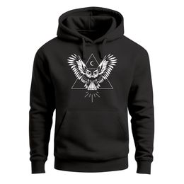 Neverless Sweatshirt 'Eule' Herren Gr&ouml;&szlig;e XXXL schwarz